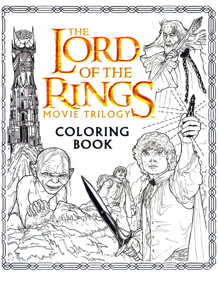 Lord of The Ring Senhor Dos Anéis Coloring Book | PDF