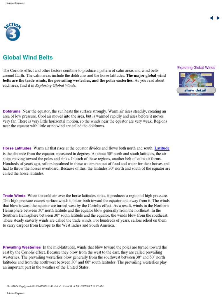 Global Wind Reading | PDF | Wound | Atmospheric Circulation
