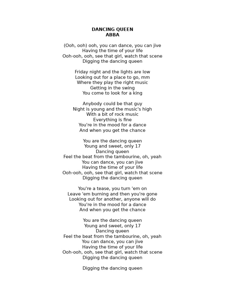 Dancing Queen | PDF