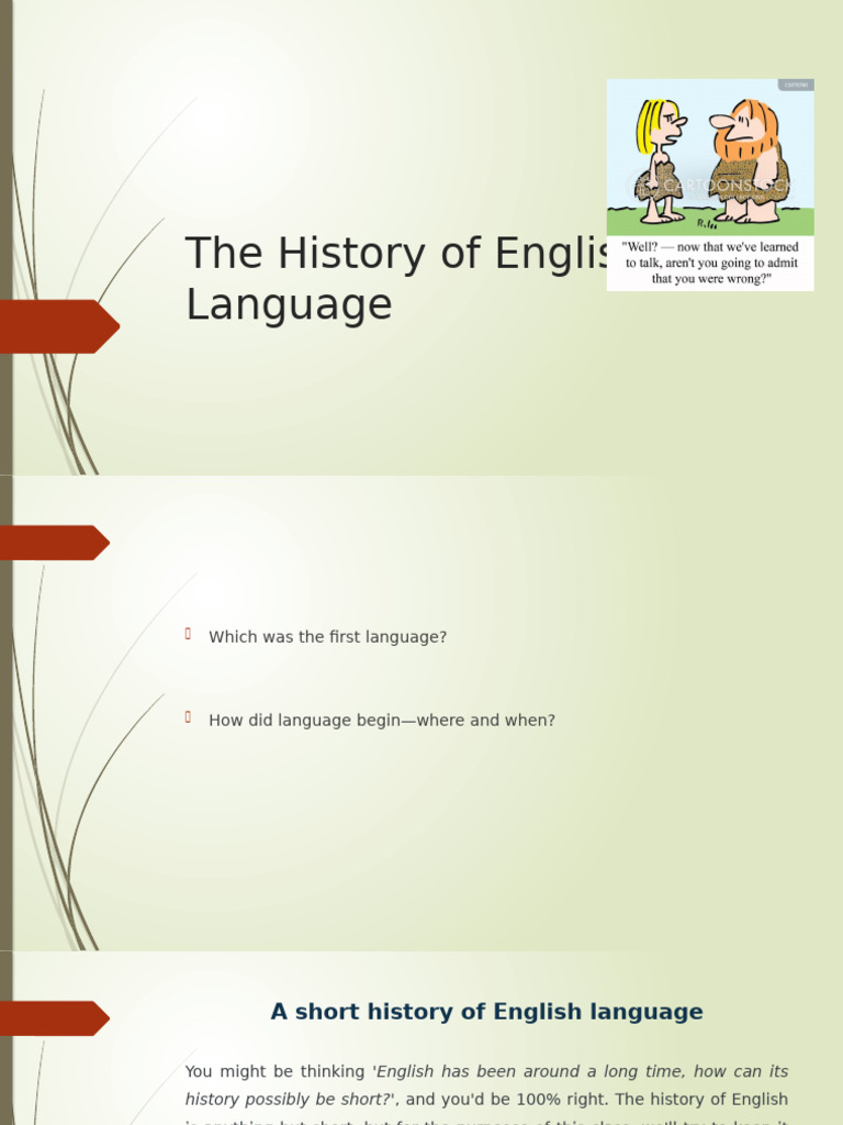 The History of English | PDF | English Language | Linguistics