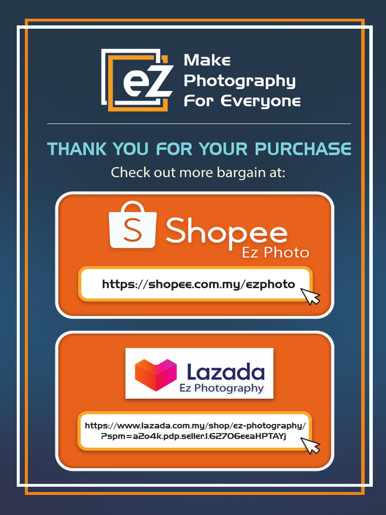 CHECK OUT MORE at Shopee at Lazada EzPhoto | PDF