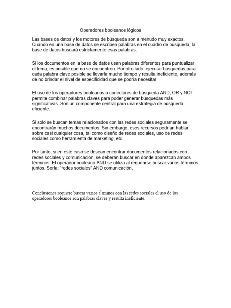 Booleanos | PDF | Bases de datos | Álgebra de Boole