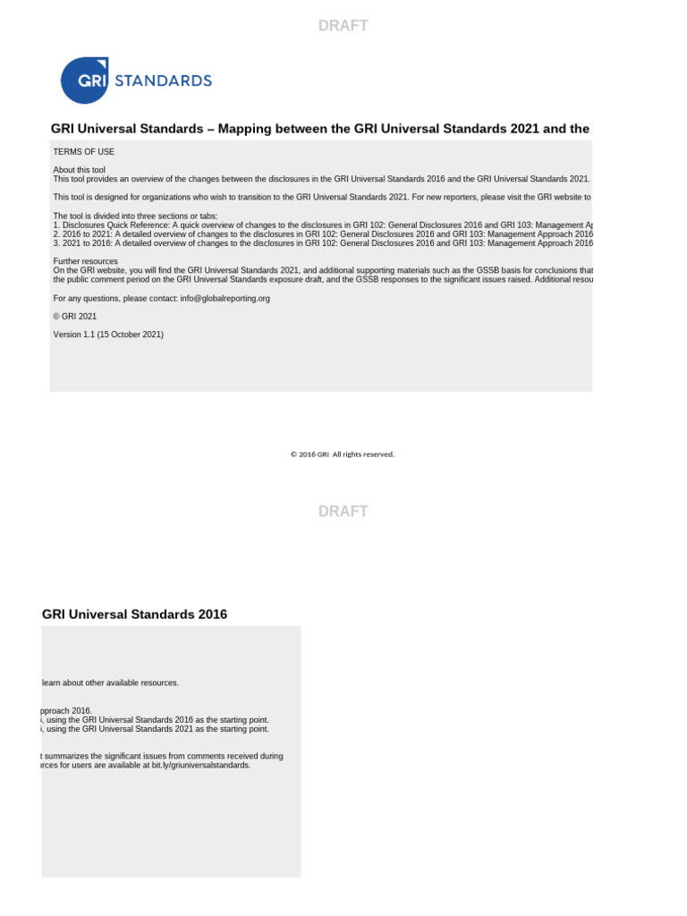 GRI Universal Standards 2021 Overview | PDF | Governance | Business