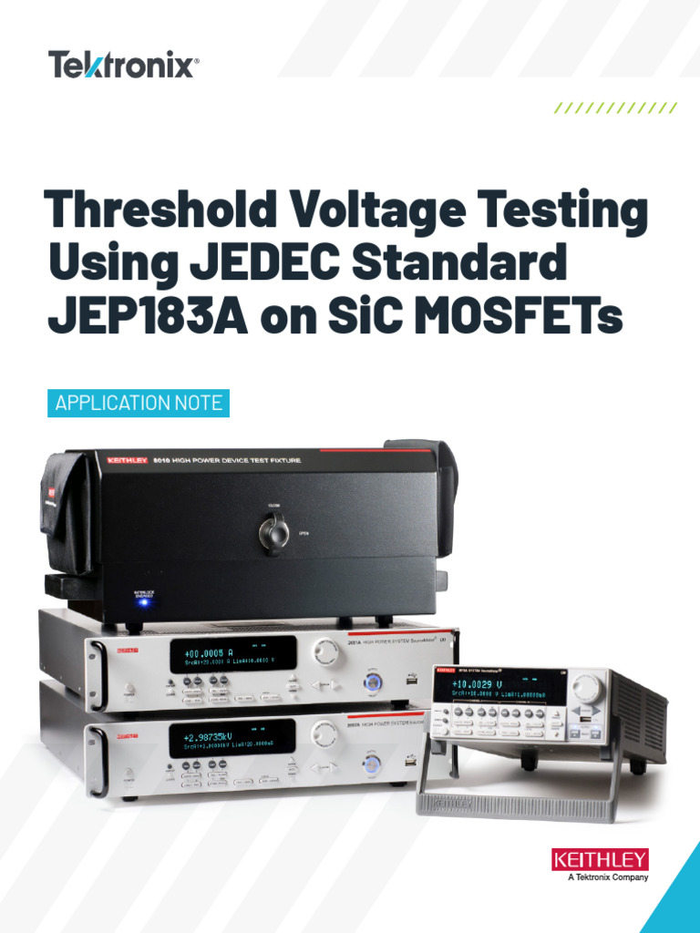 Threshold Voltage Test For SiC MOSFETs - App Note - 1KW-74044-0 | PDF ...