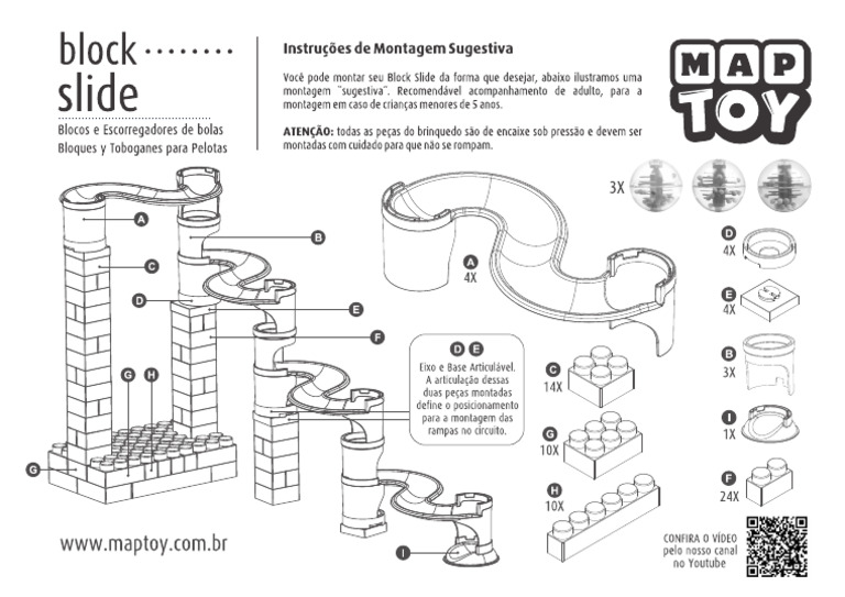 Block Slide - Manual de Instruções - 2023 | PDF
