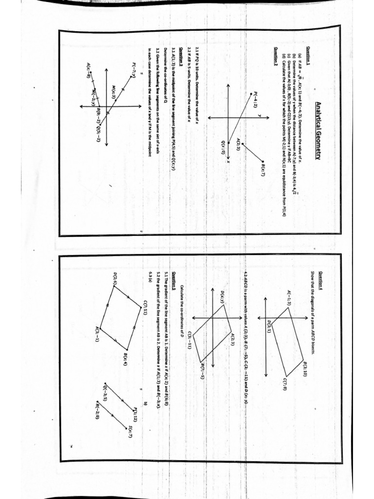 Analytical Geometry Worksheet 18-Mar-2020 13-07-55 | PDF
