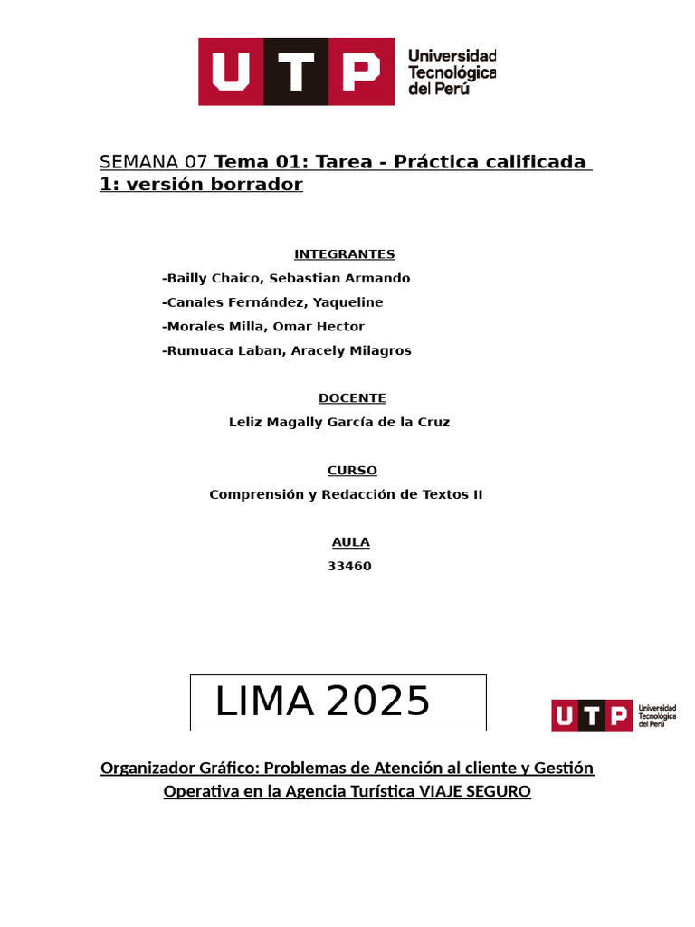 Semana 07 - Tema 01 Tarea - Práctica Calificada 1 Versión Borrador ...