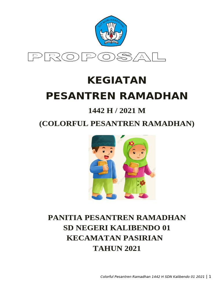 PROPOSAL Pesantren Ramadhan 2021 | PDF