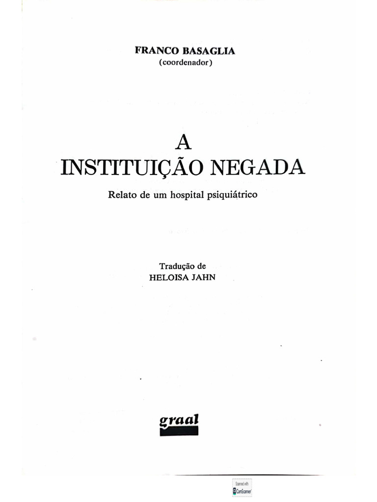 A Instituição Negada | PDF