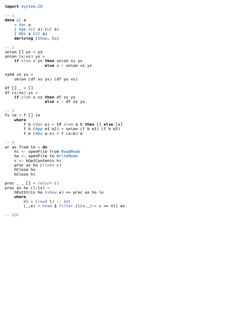Haskell Data Structures and Functions | PDF