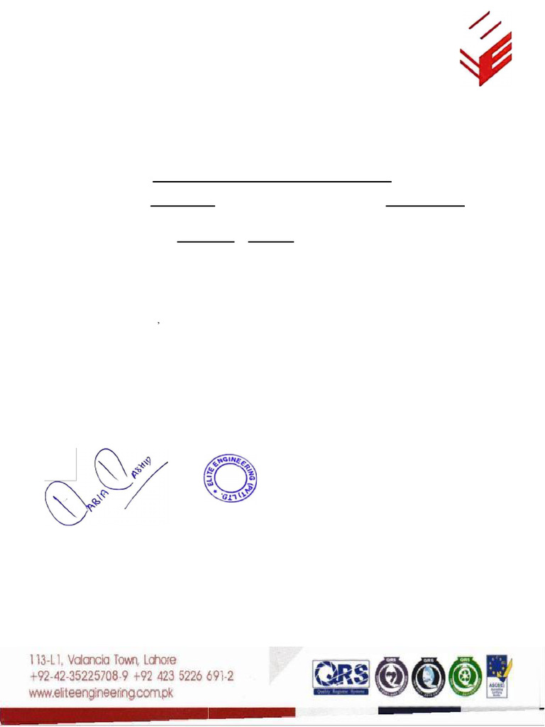 Experience Letter Ali Raza | PDF