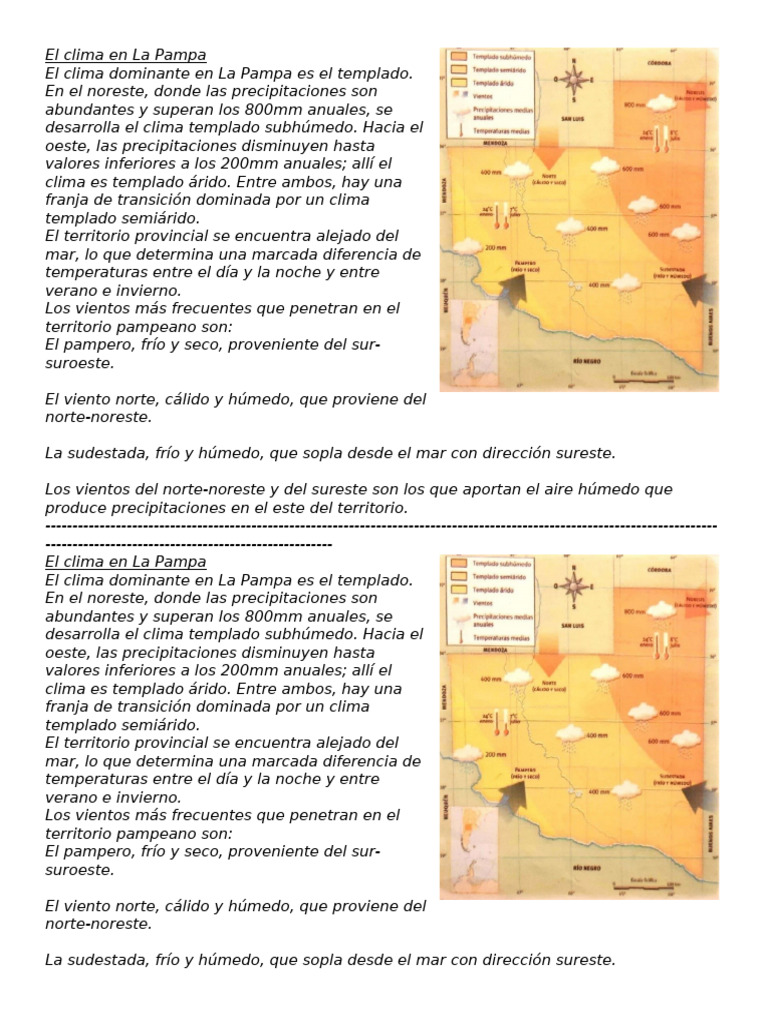 El Clima en La Pampa | PDF