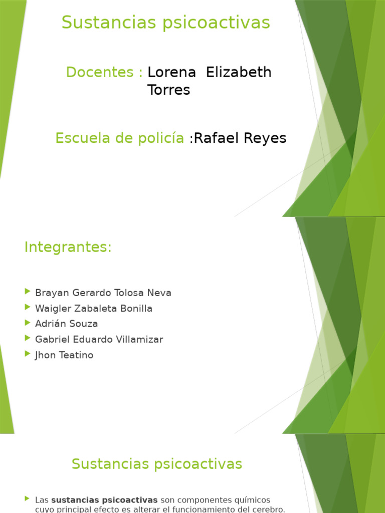 Sustancias psicoactivas | PDF | Drogas Psicoactivas | Drogas