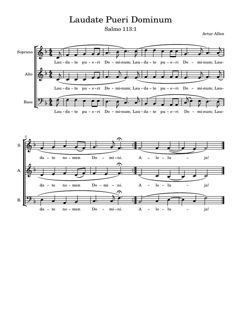 Laudate Pueri Dominum r1 | PDF