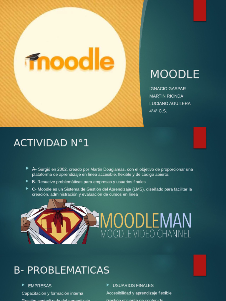 MOODLE, Ignacio Gaspar-Martin Rionda-Luciano Aguilera | PDF | Moodle ...