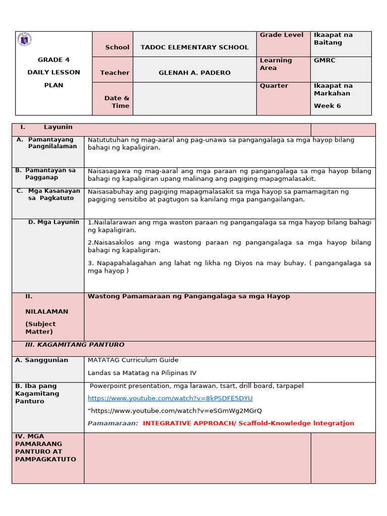 Cot-Gmrc4 Q4-W6 | PDF
