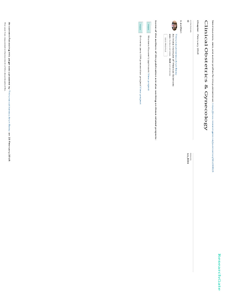 Clinical Obstetrics & Gynecology Insights | PDF