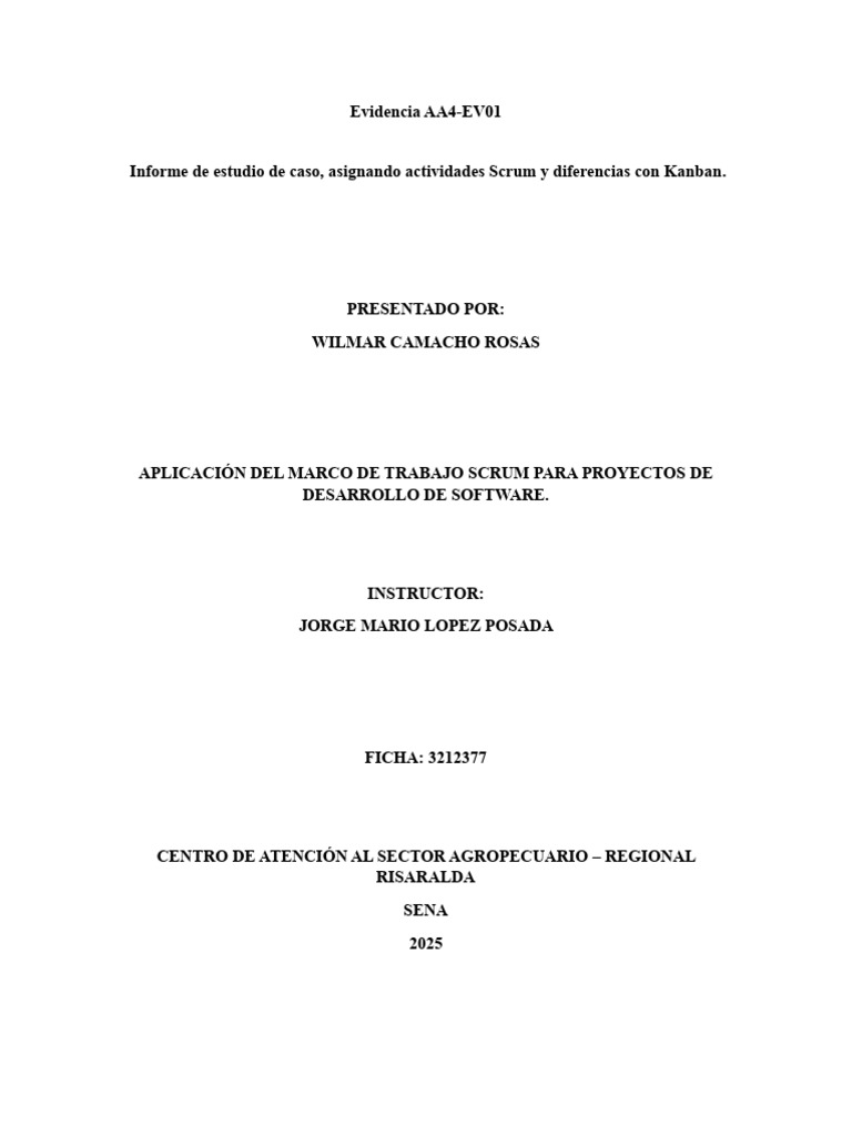 Evidencia AA4 | PDF
