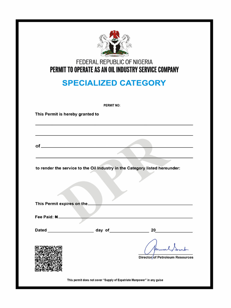 Tecon Nig 2020-2021 HWO STimulation Pumping Coiled Tubing DPR Permit | PDF