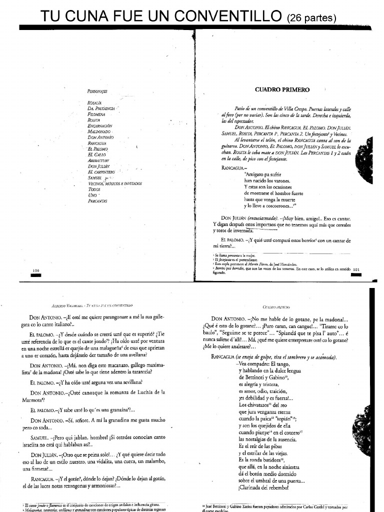 Tu Cuna Fue Un Conventillo Ocr | PDF