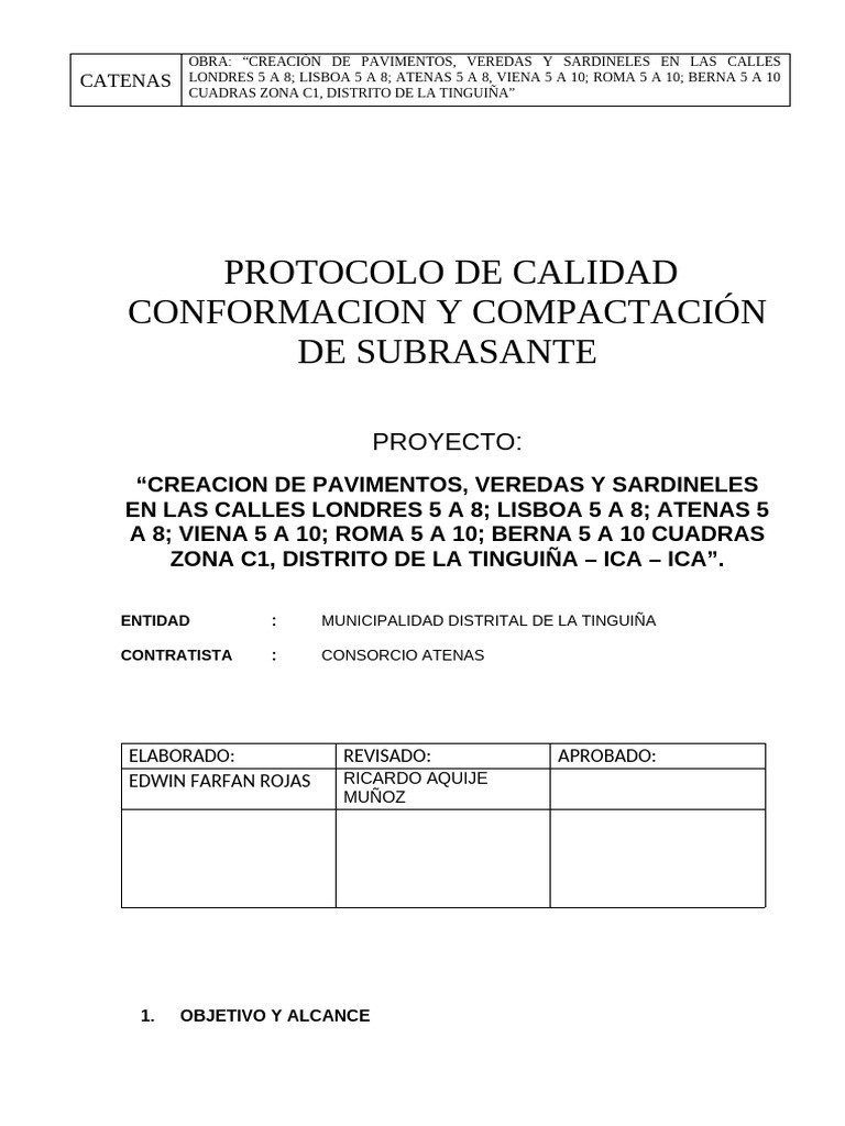 Conformación y Compactación de Subrasante | PDF
