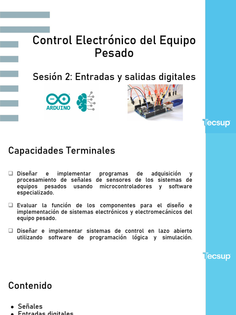 S02 - Entradas y Salidas Digitales | PDF | Electrónica | Arduino