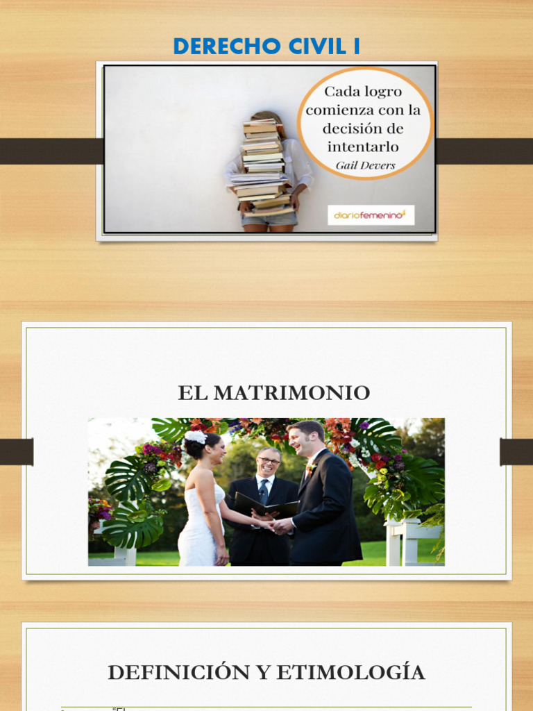 Presentación El Matrimonio y Deberes y Derechos Que Nacen Del ...