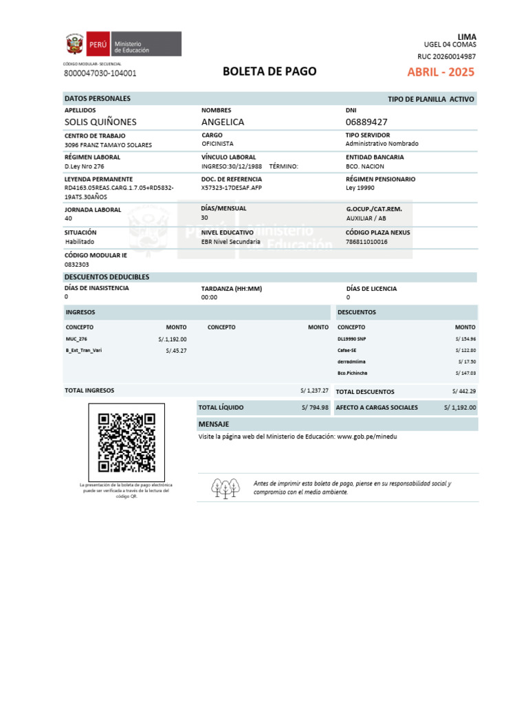 Descargar Boleta | PDF