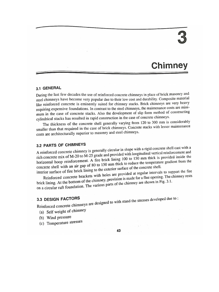 Design of Chimneys | PDF