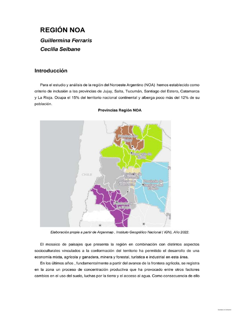 Región Noa | PDF