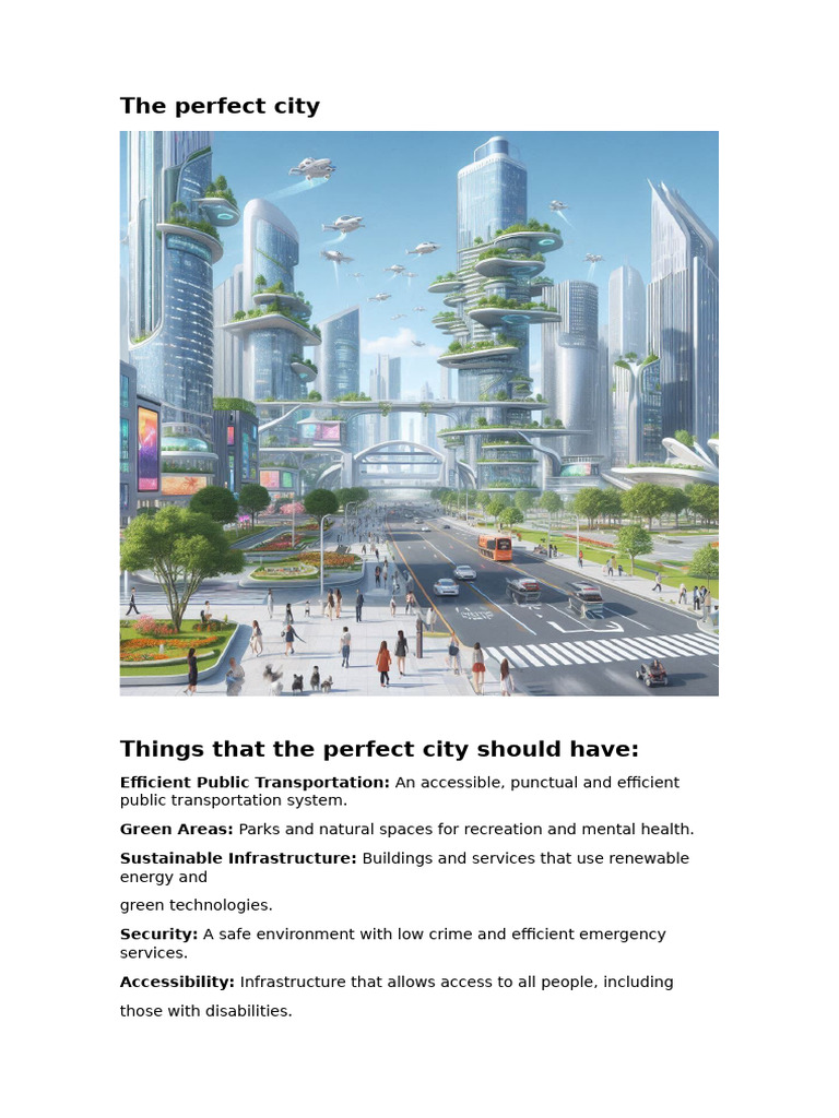 Essentials of the Perfect City | PDF