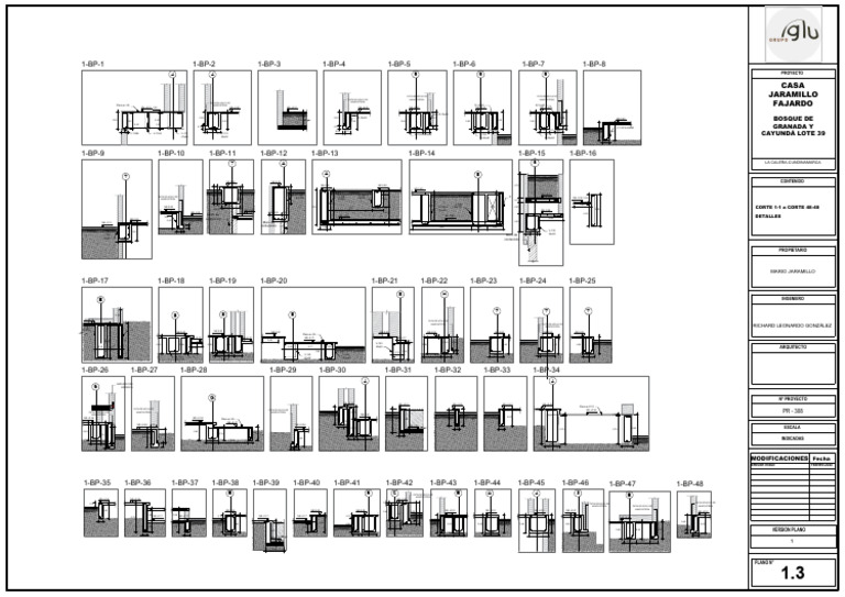 Planos-Detalles Borde de Placa | PDF