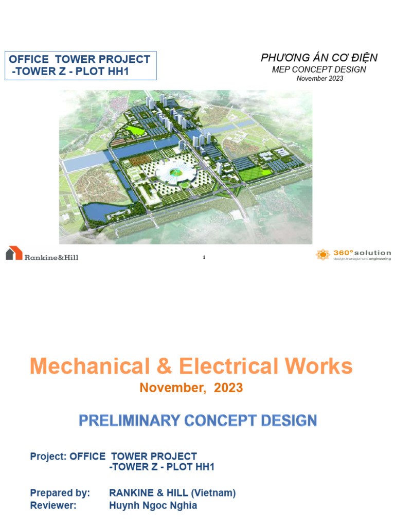 CO LOA HH1 (OFFICE) PROJECT - MEP Concept Design Rev0 | PDF
