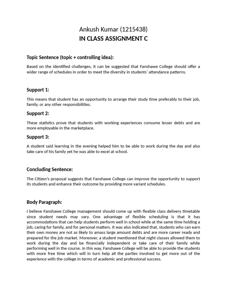 Ankush Kumar in Class Assignment C | PDF