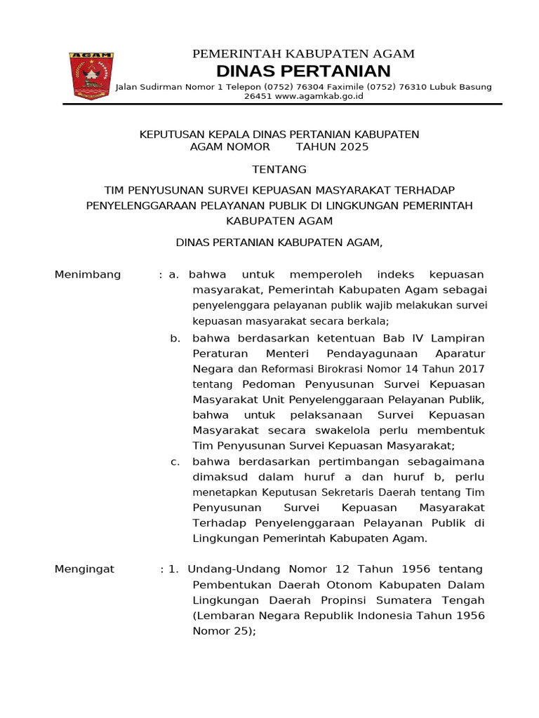 3. Contoh SK TIM SKM.doc | PDF