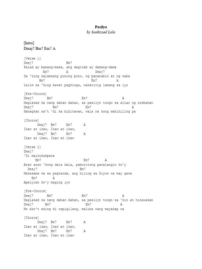Pasilyo by Sunkissed Lola | PDF
