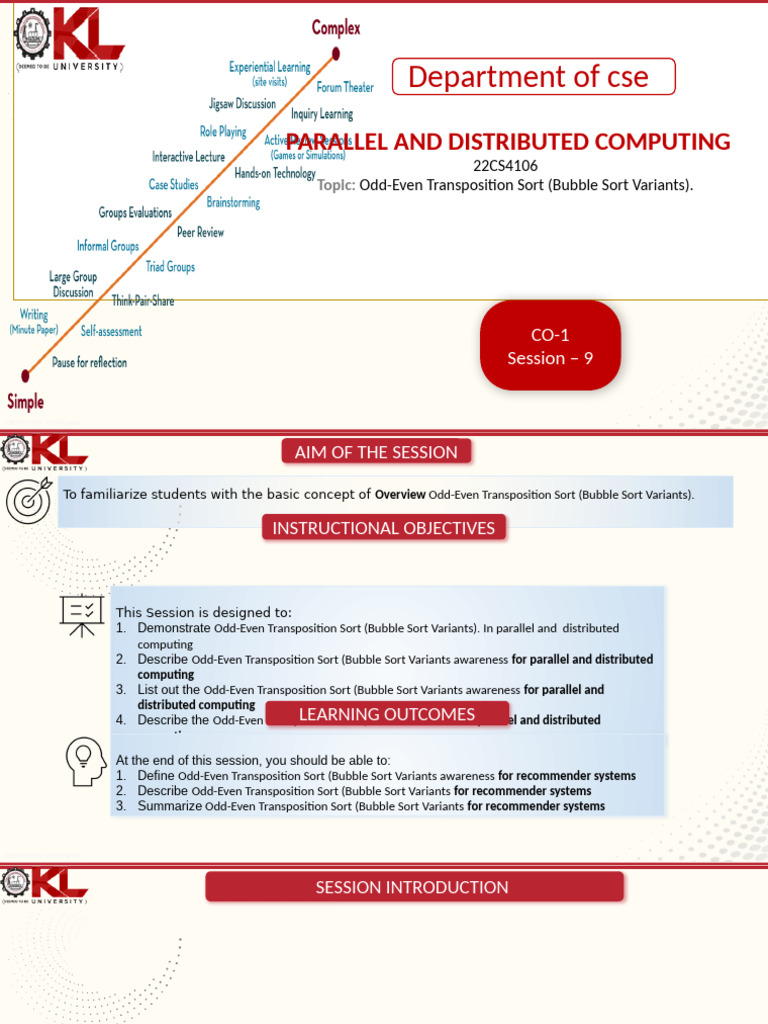 Odd-Even Transposition Sort | PDF | Time Complexity | Computer Science