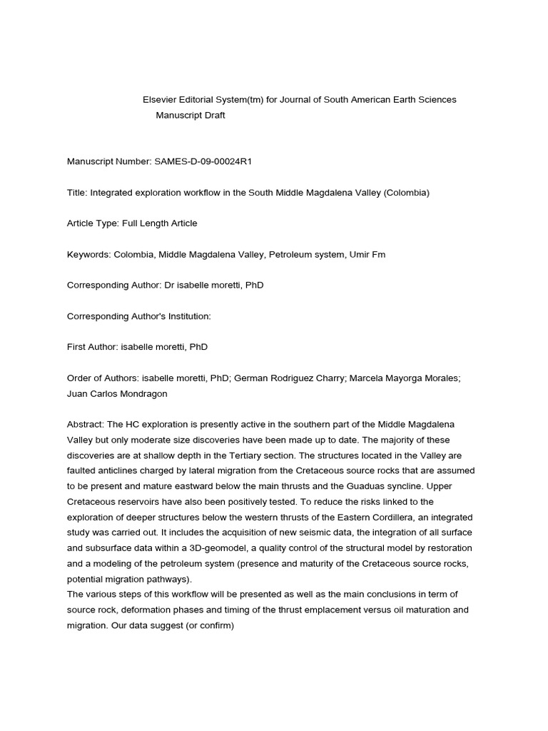 Integrated Exploration Workflow in The S | PDF | Fault (Geology ...