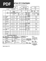 School Form 1: Student Register Template | PDF
