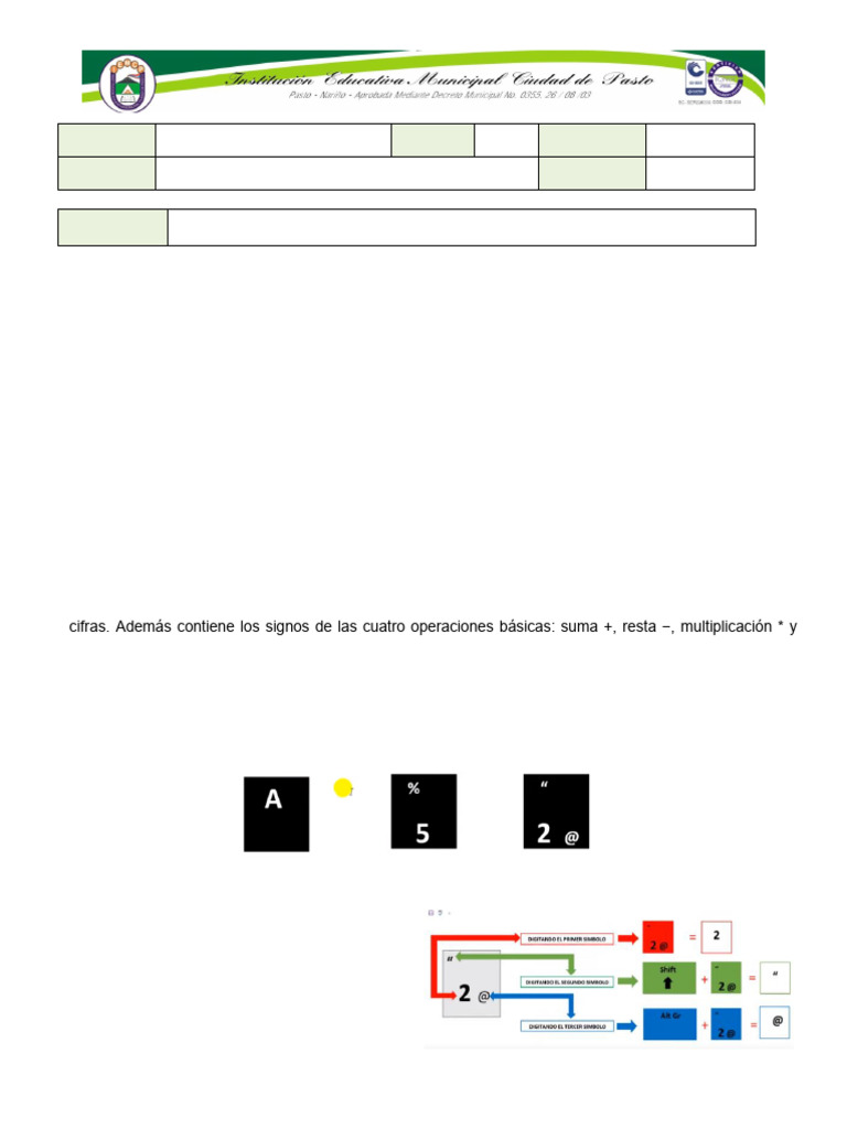 Posición de los dedos en mecanografía | PDF | Teclado | Sustracción