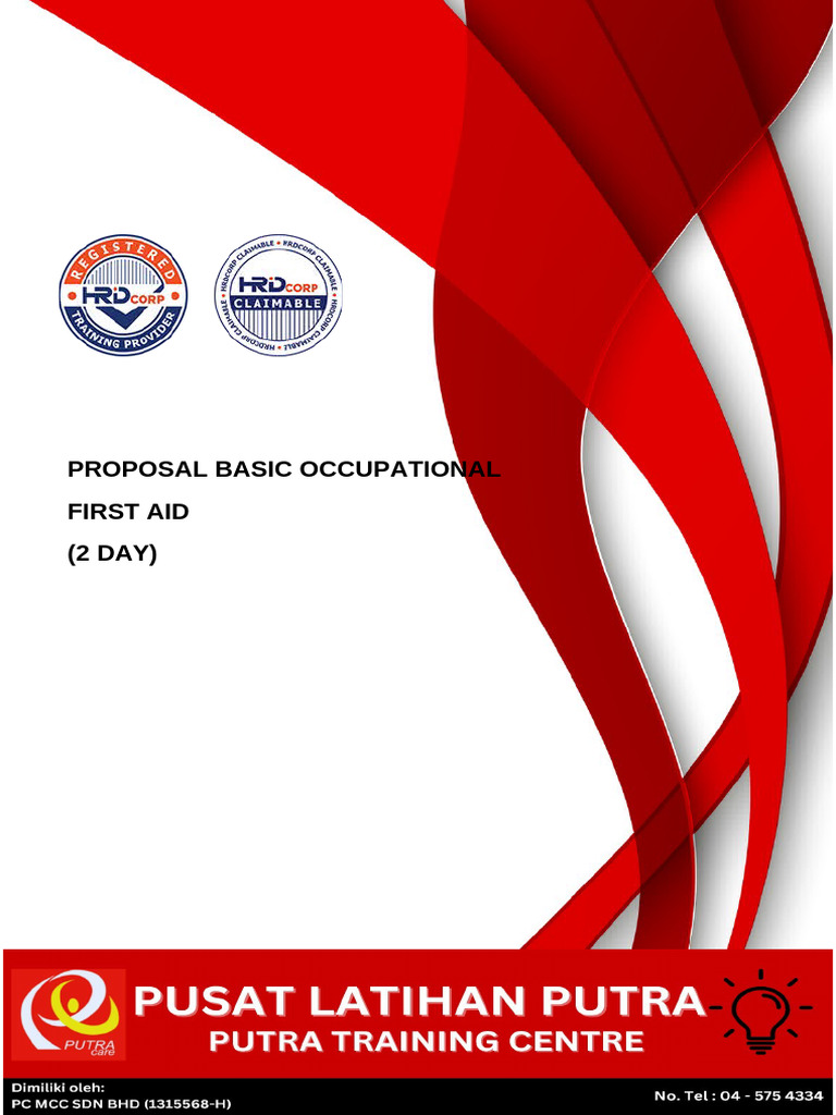 Proposal - Basic Occupational First Aid Exam (2 Day) | PDF | First Aid