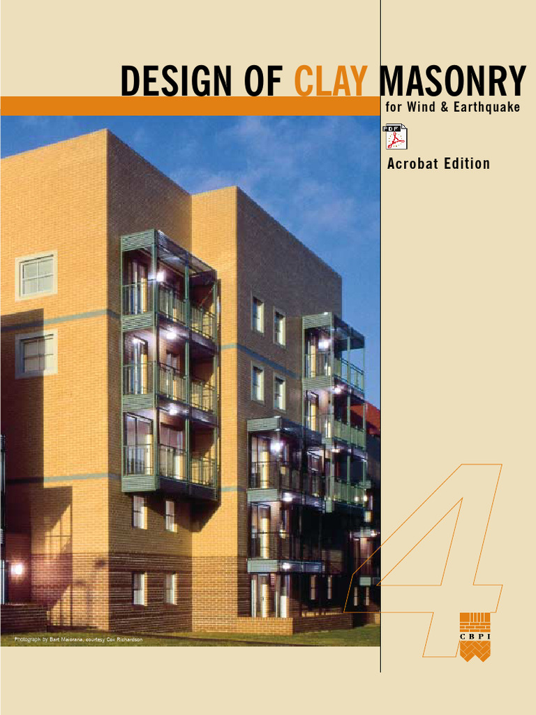 Design of Clay Masonry | PDF | Masonry | Wall