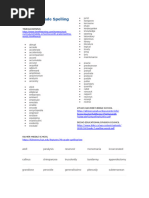7th Grade Spelling Words LIst | PDF