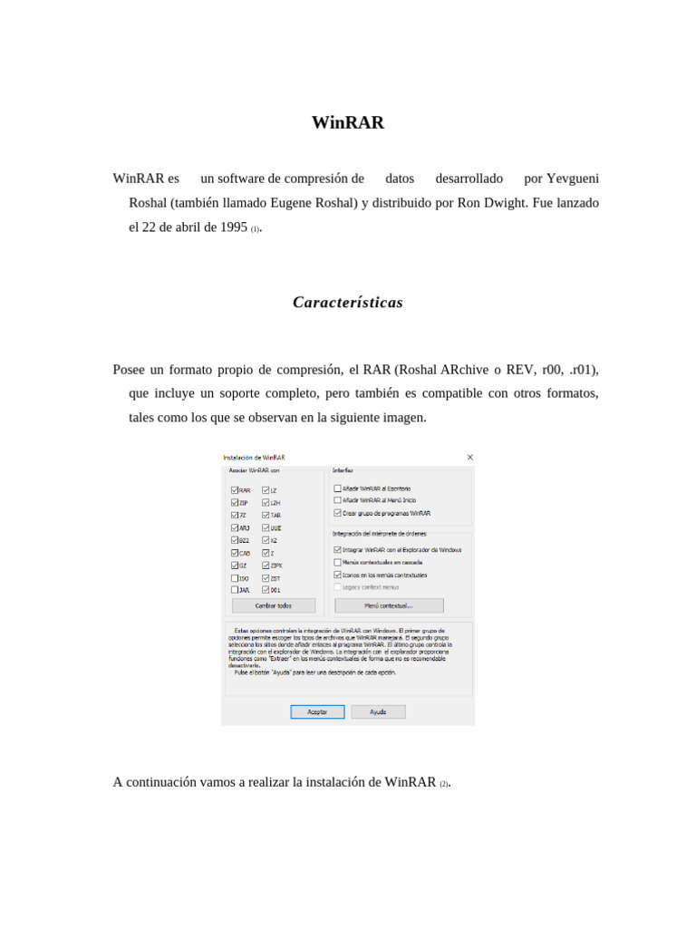 Instalar winrar | PDF