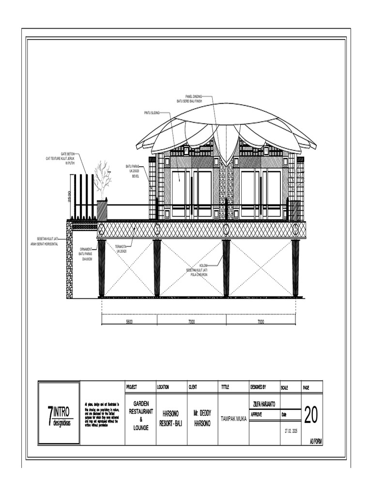 20 Tampak Muka Garden Resto | PDF