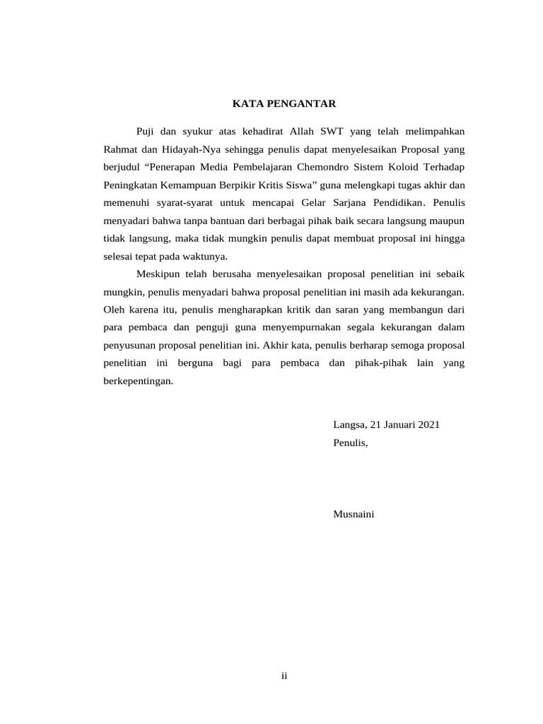 KATA PENGANTAR.docx musnaini | PDF