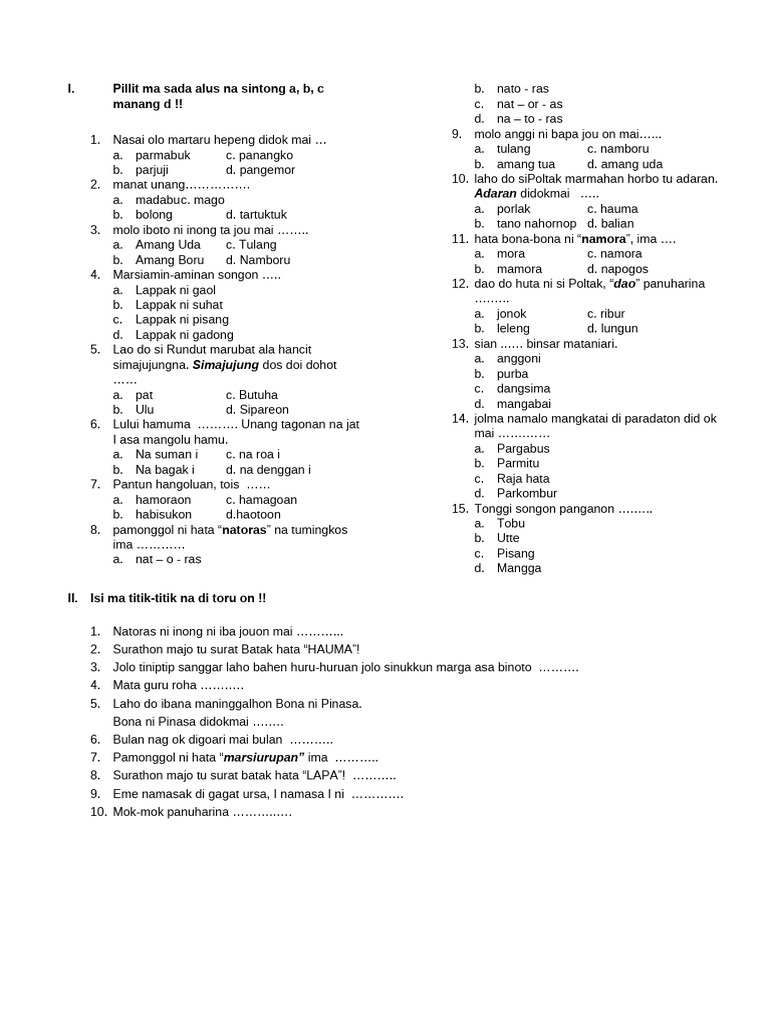Pantun dan Hata dalam Budaya Batak | PDF