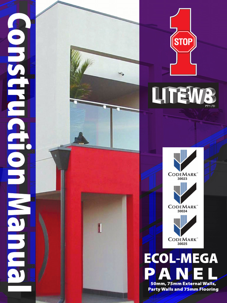 ECOL-MEGA AAC Construction Manual | PDF | Specification (Technical ...