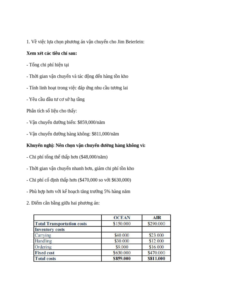 QT LOGISTICS TUẦN 1 | PDF