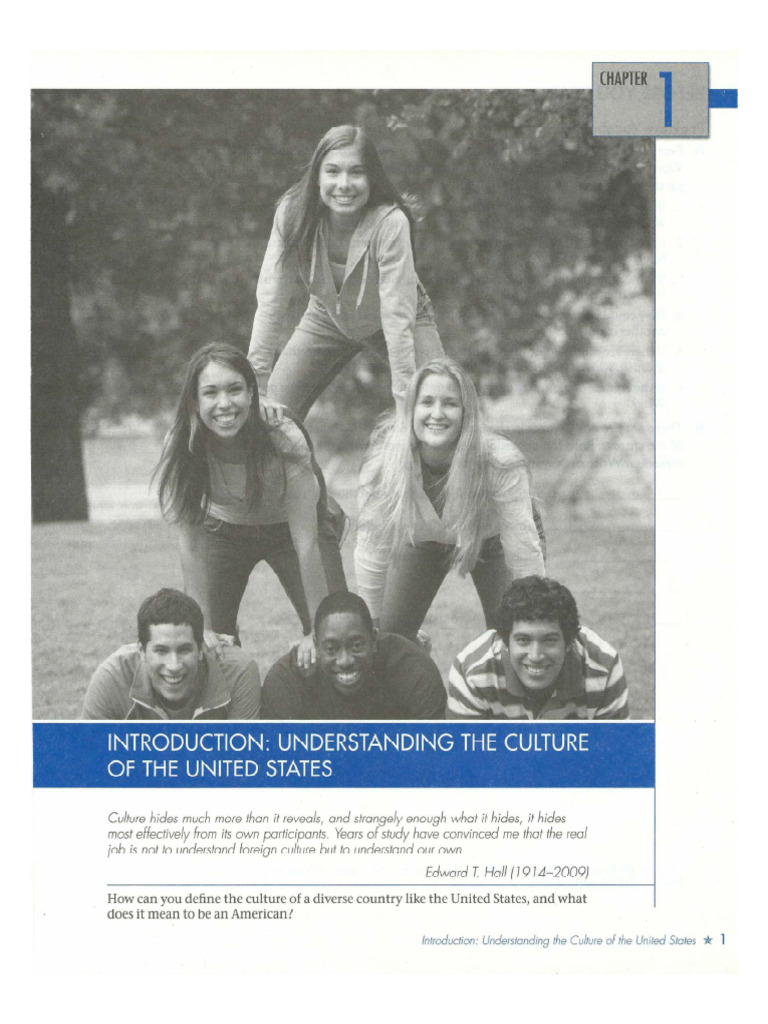 Chapter 1 - Understanding The Culture of The Usa | PDF